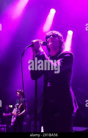 LONDON, ENGLAND - APRIL 13: Bobby Bird of ‘Bad Nerves’ performing at ...