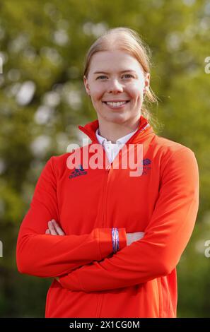 Laura Stephens during a Team GB kitting out session ahead of the 2024 ...