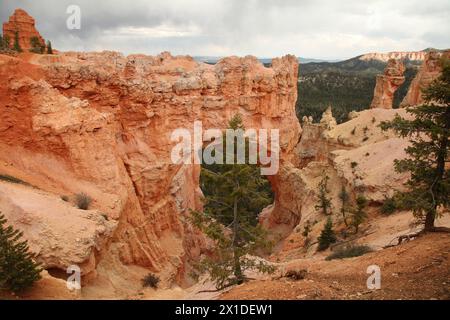 Natural Bridge viewed from Natural Bridge Viewpoint in Bryce Canyon ...