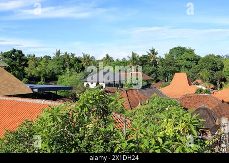 Beautiful view of Ubud city from the roof on Bali island in Indonesia ...