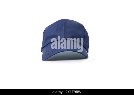 Blue baseball cap isolated on white background; perspective view Stock ...