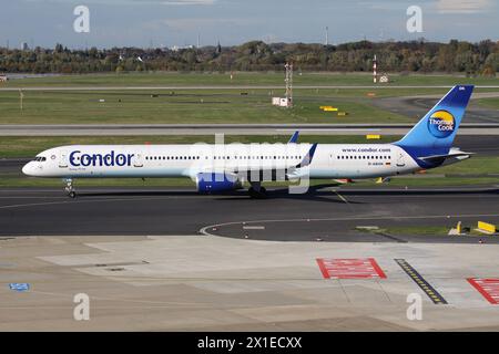 German German Condor Boeing 757-300 with registration D-ABOF on taxiway ...