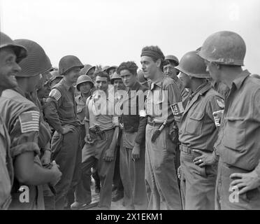 Free French Partisans on the Beach in the Saint Tropez Area, France ca ...