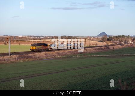 Colas Rail Freight class 56 locomotive 56078 passing the river Kent ...
