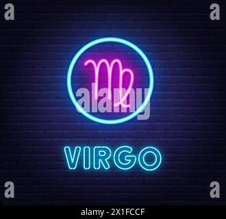 Virgo Horoscope Symbol. Zodiac Constellation with Stars. Night Sky map ...