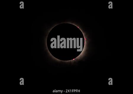 Arlington, Texas, USA. 8th Apr, 2024. The 2024 Total Solar Eclipse as ...