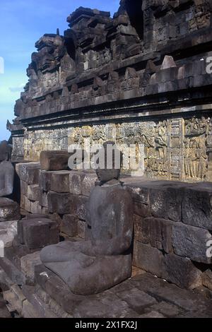 Kamadhatu relief, Borobudur Temple, Central Java, Indonesia Stock Photo ...