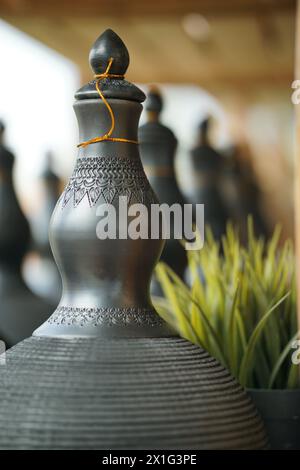 Traditional Malay hand made Clay pottery arts for water storage ...