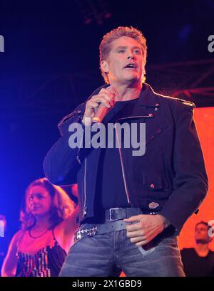 David Hasselhoff concert in Vienna on Friday, February 4th 2011. His ...