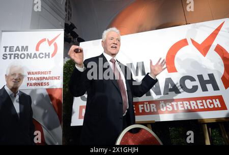 Vienna - Frank Stronach launched a political movement, unveiling the ...
