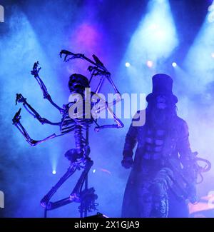 Vienna - US american singer Rob Zombie during concert at Vienna ...
