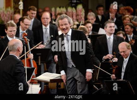 Austrian conductor Franz Welser-Most performs during the rehearsal of ...