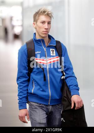Athletes of the Austrian Olympic team photographed at the Vienna ...