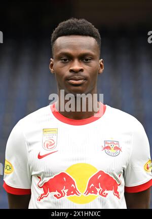 Samson Baidoo of FC Red Bull Salzburg looks on at the end of the FIFA ...
