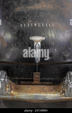 Black Oldsmobile Fastback Coupe 98 series Sedanette Produced in 1949 ...