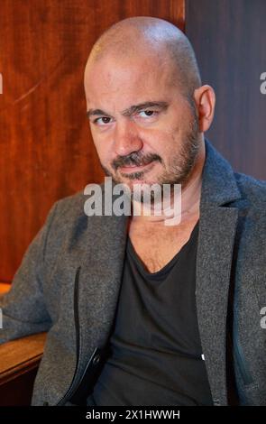Austrian writer Thomas Glavinic during photo session at Cafe ...
