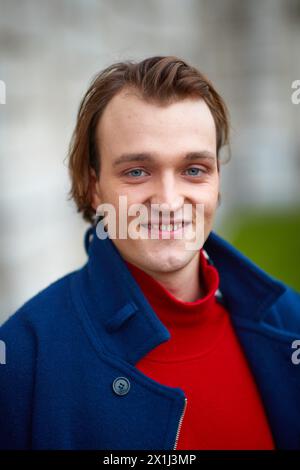 German actor Jan BÜLOW during interview and photo shooting in Vienna ...