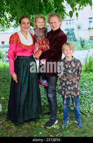 Austrian film director Ruth MADER, wears a dirndl during fitting for ...