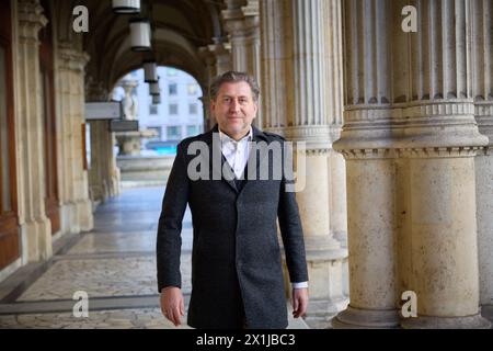 Austrian operatic tenor Andreas Schager during interview and photo ...