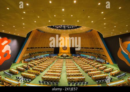 Plenary Meeting Hall United Nations HQ The Plenary Meeting Hall inside ...