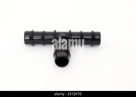 drip irrigation plastic connection attachment Stock Photo - Alamy