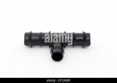 drip irrigation plastic connection attachment Stock Photo - Alamy