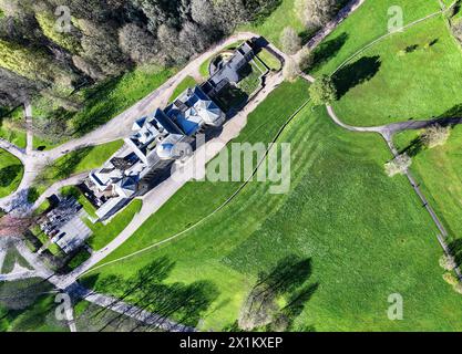 Aerial Image of Heaton Hall in Heaton Park, Manchester UK Stock Photo ...