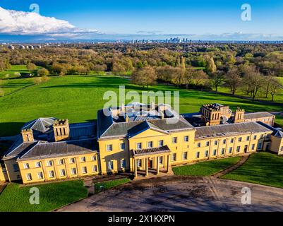 Aerial Image of Heaton Hall in Heaton Park, Manchester UK Stock Photo ...