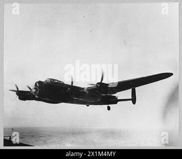 LANCASTER III AIRCRAFT - Picture (issued 1944) shows - Air shot of ...
