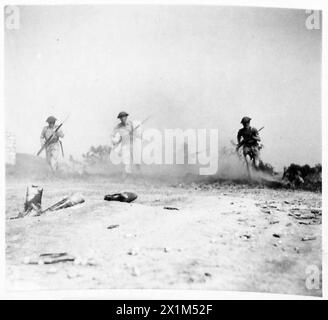 MOPPING UP ENEMY OBSERVATION POST - The objective reached. Infantry ...