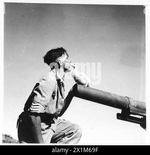 EIGHTH ARMY : SPs IN ACTION AGAINST THE ENEMY - 75mm S.P. gun in action ...