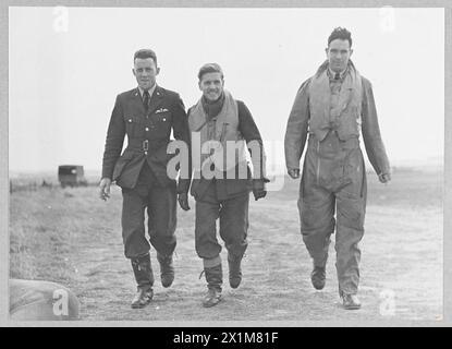 The Battle of Britain 1940 Spitfire pilots pose beside the wreckage of ...