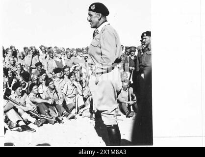 Major General Gatehouse addresses his troops during the battle of El ...