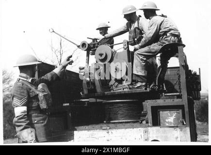 A mechanical cable layer is operated by the Royal Corps of Signals ...