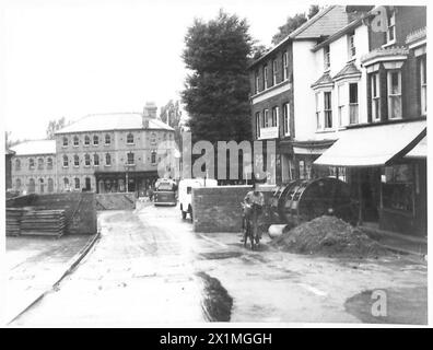 Various types of tank traps are deployed in the Farnham district as ...
