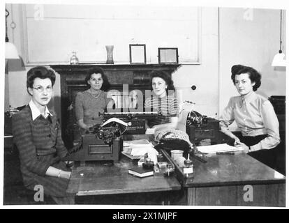 negative - Staff of Army Council Secretariat British Army Stock Photo ...