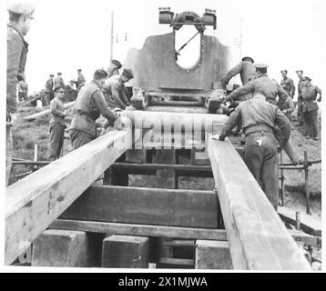 MOVING GUNS OR GUN BUCKING - Lowering a 6-inch Gun Shield weighing 10 ...