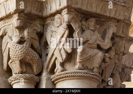 Medieval Bestiary - Capital (12th century) - St. Peter's Cathedral ...