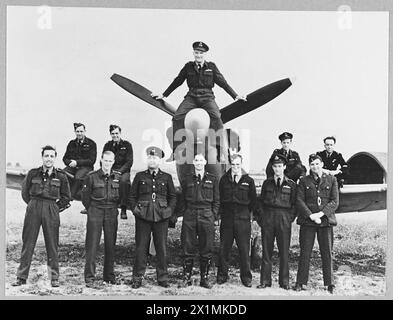 Pilots of the RAF Motor Industries Squadron are shown with their ...