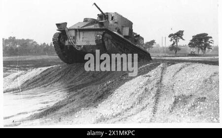 ROYAL TANK CORPS ON MANOEUVRES AT BOVINGTON - Light, medium and heavy ...