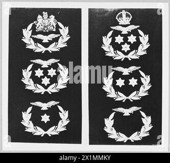 Royal Air Force badges of rank, WW1 Stock Photo - Alamy