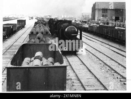 PHOTOGRAPHS OF PREFABRICATED PORT, ETC. - Marshalling yard, Cherbourg ...