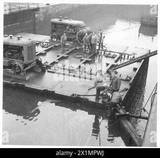 SHARK FLOATING CAISSONS - At East India dock, British Army Stock Photo ...