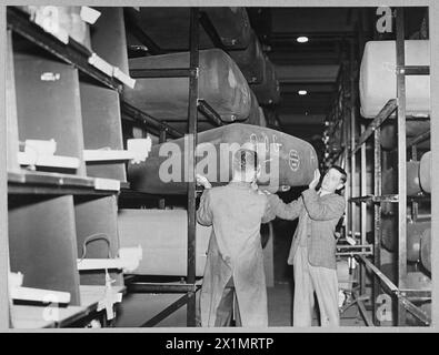 An RAF Maintenance Unit manages large stocks of aircraft spares ...