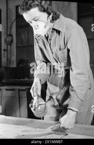 A photograph documenting the manufacturing and assembly process of the ...
