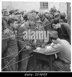 German Prisoners in prisoners cage during World War I. Taken in Battle ...