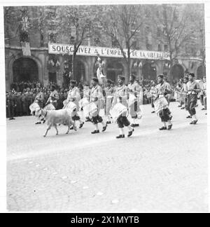 MR. CHURCHILL AT FRENCH ARMISTICE DAY PARADE - Original wartime caption ...
