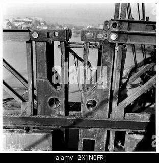A section of a Bailey Bridge used for military engineering and river ...