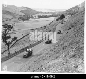 HEADQUARTERS MOVE : SCOTTISH COMMAND - The convoy en route showing ...
