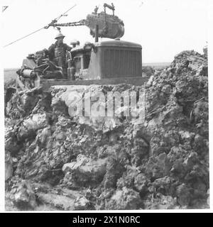 BRITISH ARMY USES AMERICAN "BULLDOZER" - A close up of the huge machine ...